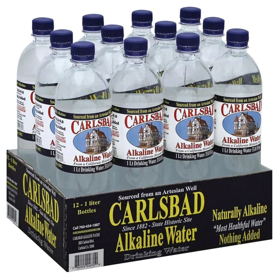 Carlsbad Alkaline Water, 12 ct 1 Liter – Veruca San Elijo