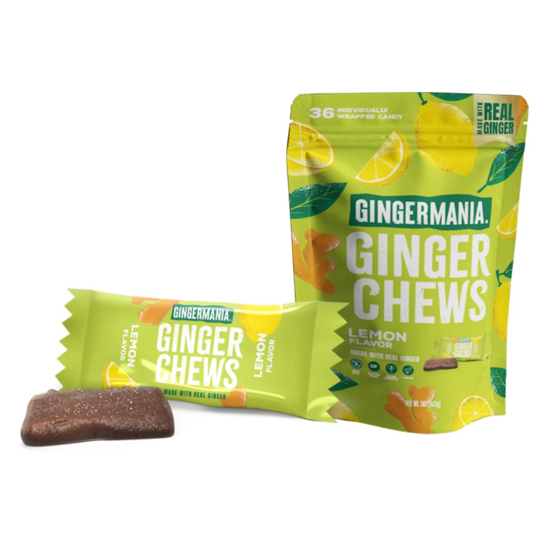 Gingermania Ginger Chews Lemon Flavor, 50 oz – Veruca San Elijo